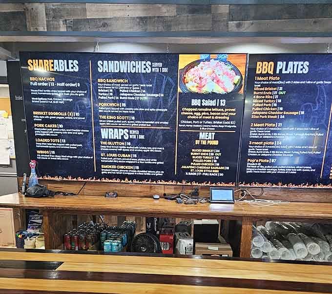 When the menu board needs this much real estate, you know you're in for some serious decision-making paralysis.