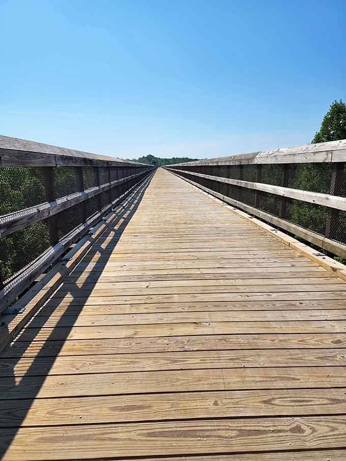 These wooden planks have stories to tell, each one a step closer to views that'll make your camera work overtime.