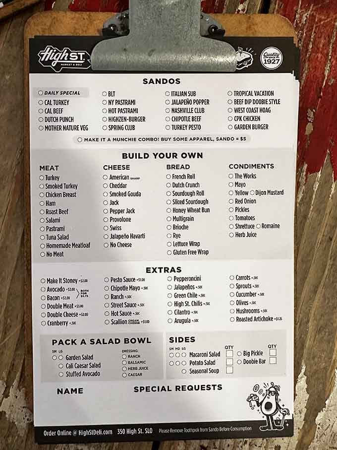 This menu board offers more choices than a Netflix queue and significantly better satisfaction guaranteed.