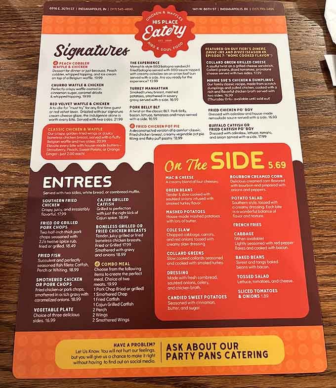 The menu reads like a soul food greatest hits album, and every single track is pure gold.