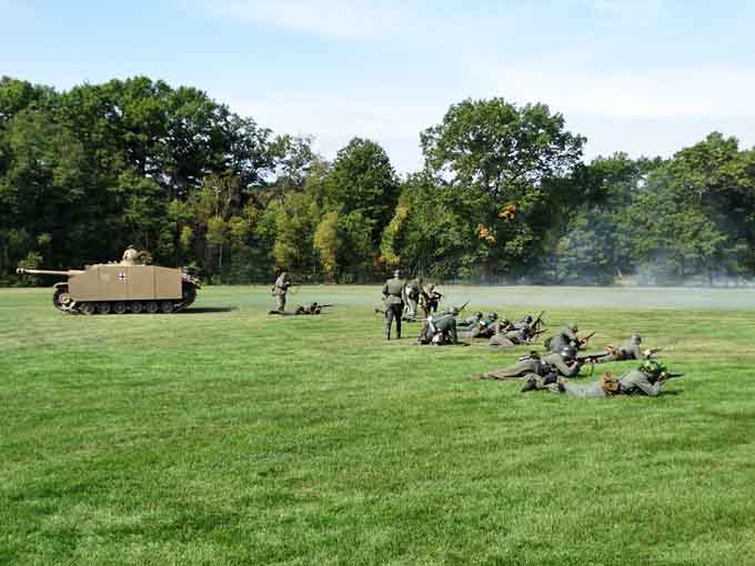 When historical reenactments get this authentic, you half expect to see Tom Hanks wandering around looking for his squad.