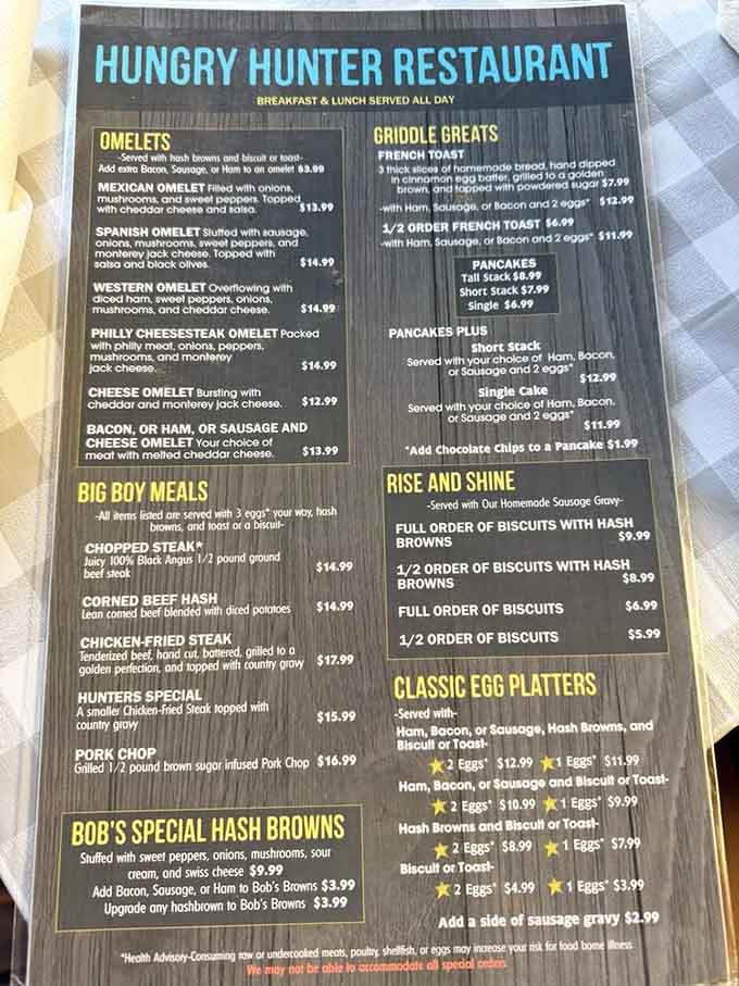 When a menu needs "Big Boy Meals" as a category, you know someone understands actual hunger.