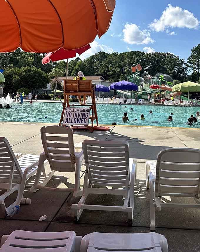 Prime poolside real estate where the hardest decision you'll make is whether to nap or swim next.