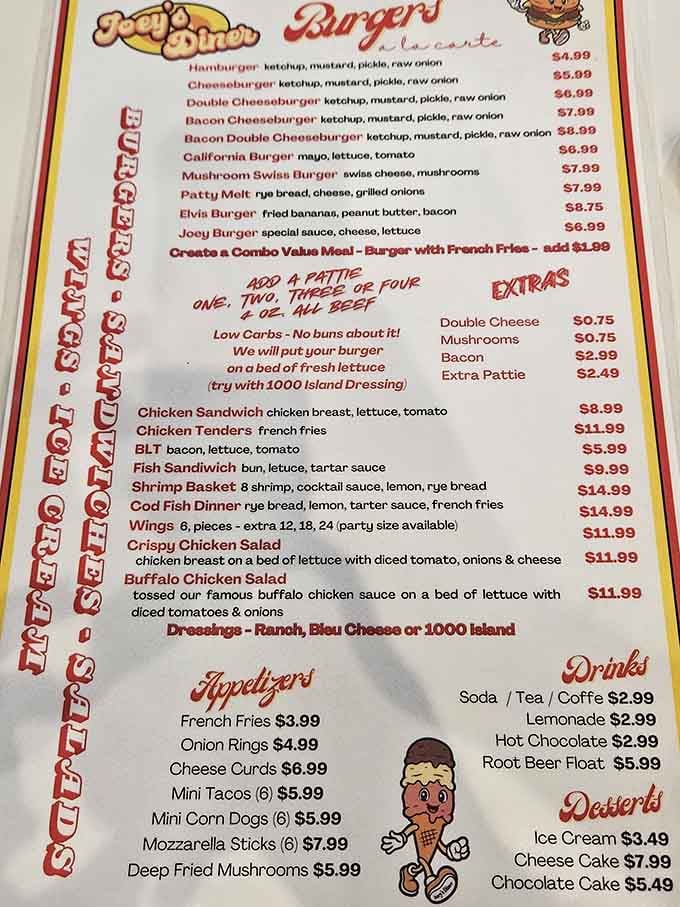 This menu is a choose-your-own-adventure book where every ending involves you being deliciously, happily full.