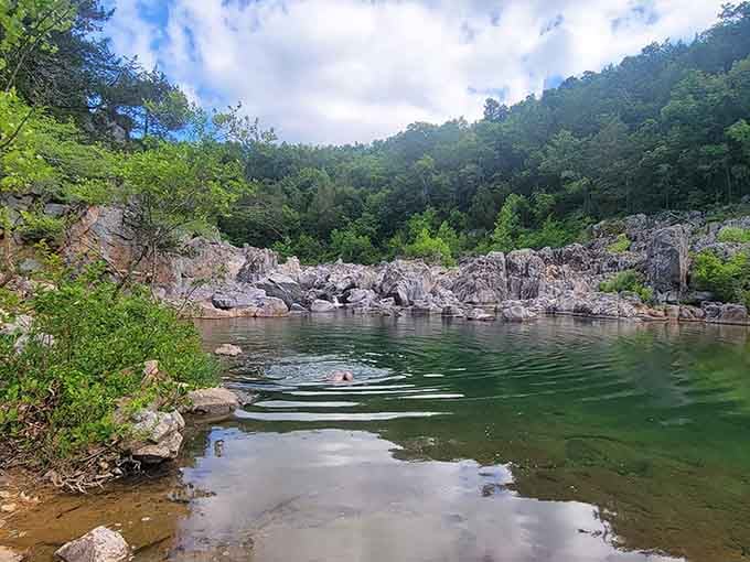 Crystal-clear pools nestled between ancient rocks make you wonder why anyone bothers with chlorinated swimming pools.