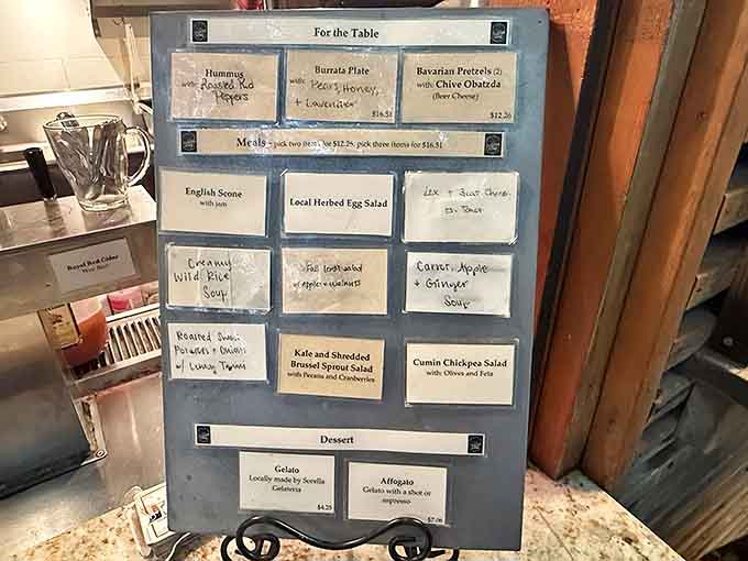 Handwritten menus mean someone actually cares what you're eating today, not what corporate decided six months ago.