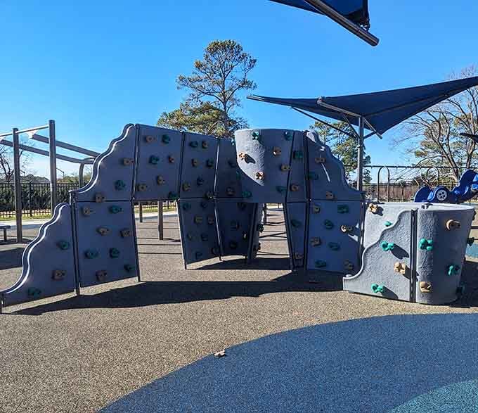 That climbing wall isn't just adorable, it's also secretly teaching kids coordination while they think they're just playing.