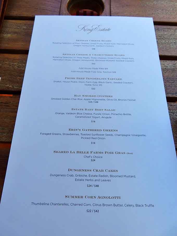 When a menu features Dungeness crab cakes and foie gras, you know someone's taking their culinary game seriously.