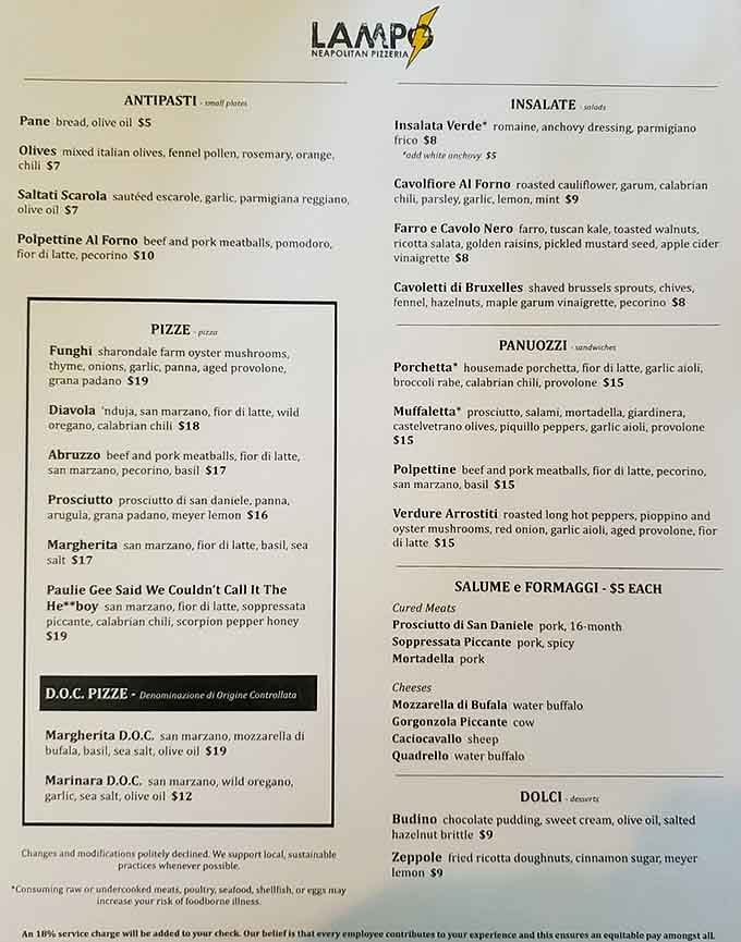 A focused menu means serious dedication to craft. Every pizza tells a delicious story worth reading twice.
