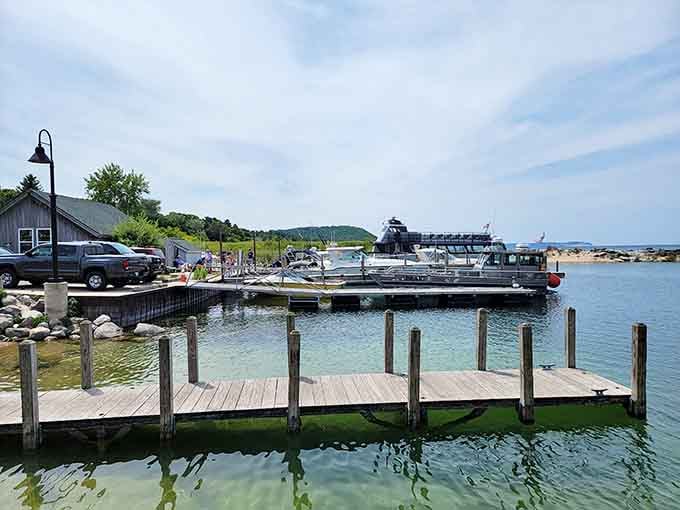 Crystal-clear waters and wooden docks where time seems to pause for a collective deep breath.