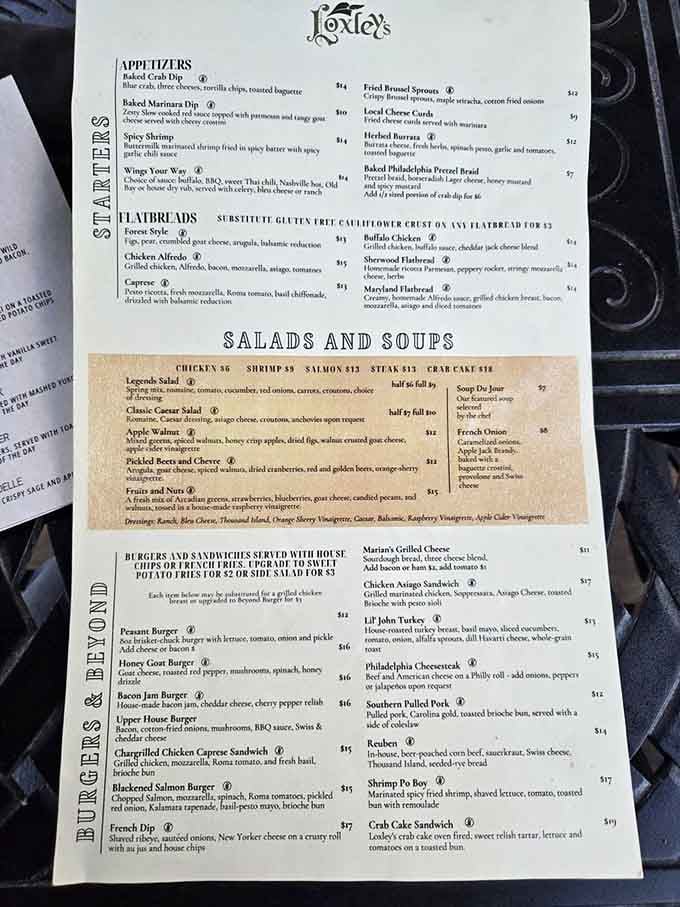 This menu reads like a greatest hits album, and spoiler alert: there are no B-sides here.