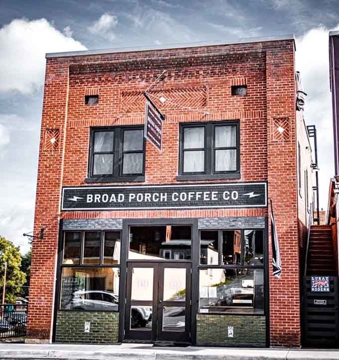 That brick facade tells you this coffee shop means business, the good kind that involves excellent caffeine.