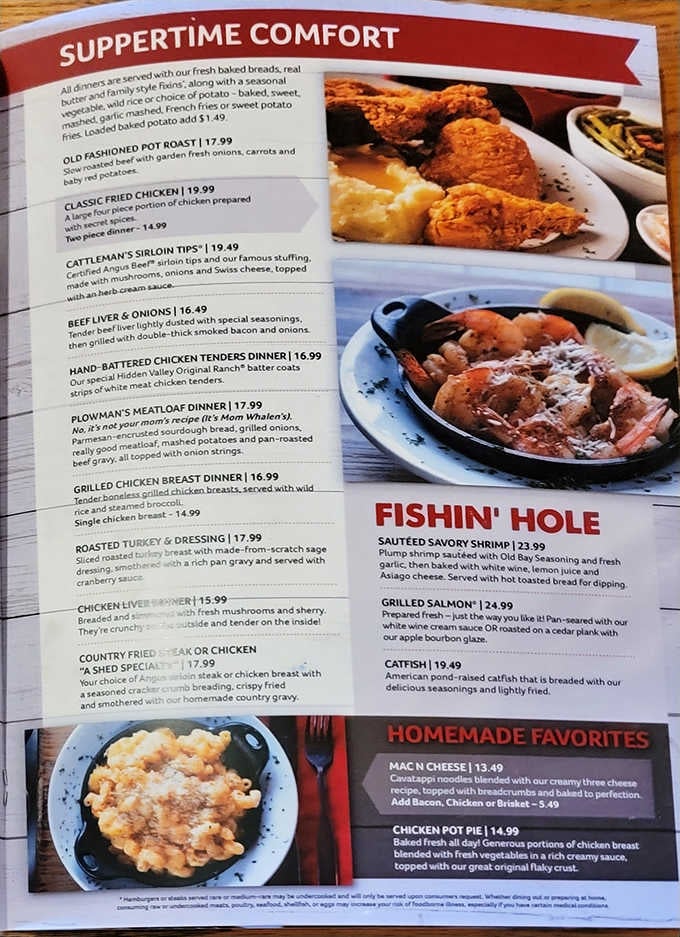 When a menu section is called "Suppertime Comfort," you know they're not messing around with portions.