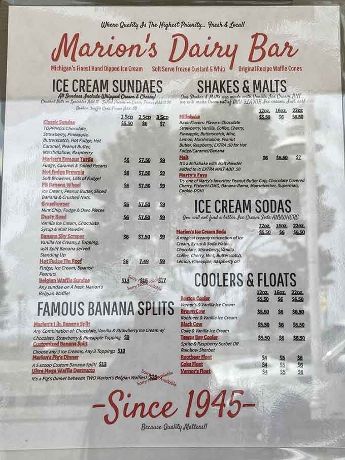 This menu has more options than a Netflix queue, but every choice leads to happiness instead of regret.