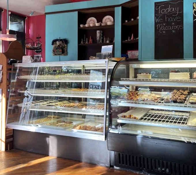 Multiple display cases mean multiple opportunities to completely abandon your original plan of "just one pastry."