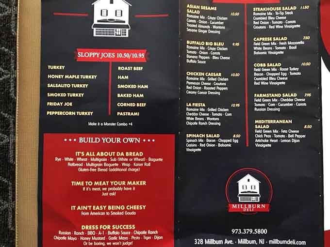 When a menu board speaks this clearly about turkey varieties and build-your-own options, you know they're not messing around.