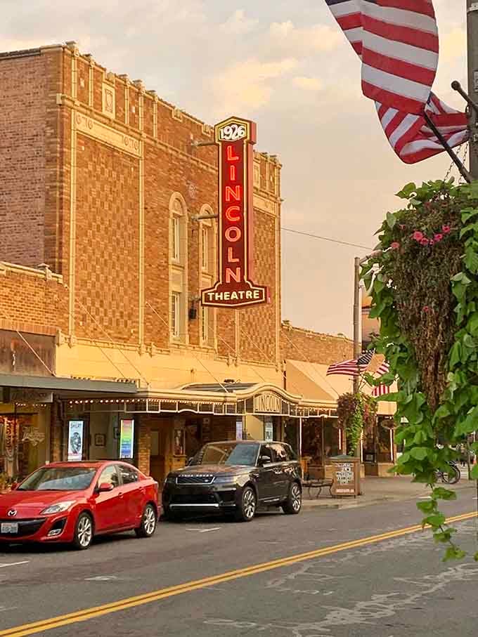 The Lincoln Theatre has been showing films since 1926, back when popcorn was reasonably priced.