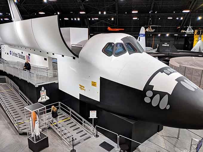 Standing next to this Space Shuttle trainer makes you realize astronauts need nerves of absolute steel.