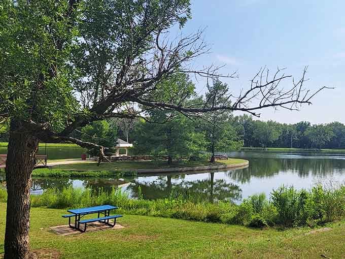 Radio Springs Park offers the kind of peaceful lakeside views that make you forget your phone exists for five whole minutes.