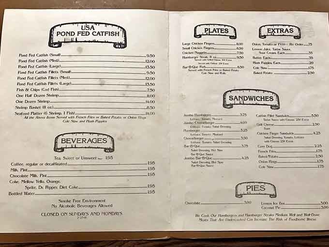 This menu proves that sometimes the best restaurants don't need fifty pages to get their point across perfectly.