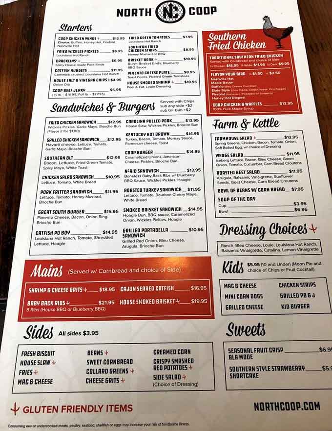 This menu reads like your greatest hits album of comfort food, with enough variety to confuse you delightfully.