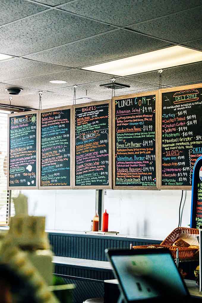 When the menu requires this many chalkboards, you know you're in for some serious decision-making paralysis.