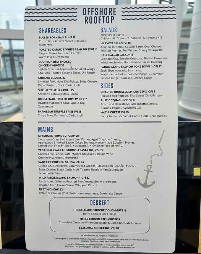 This menu reads like a greatest hits album&mdash;everything from bao buns to filet mignon with lake views included.