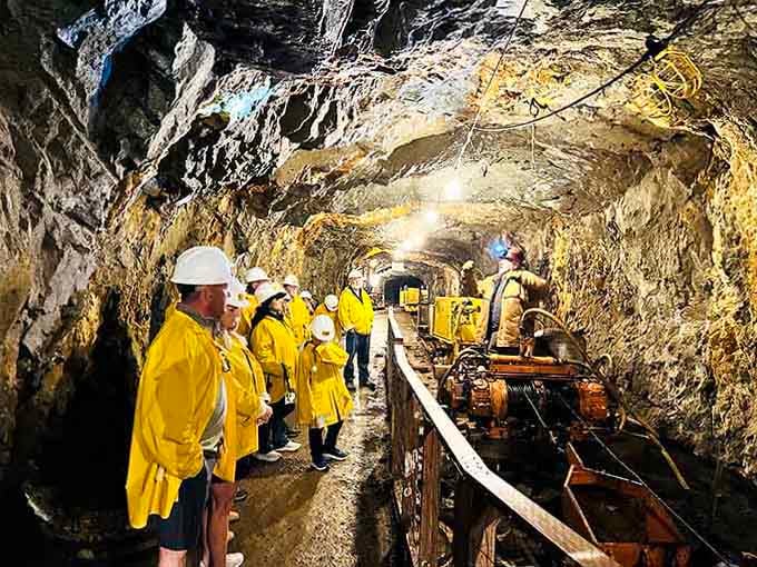 Hard hats and rain slickers: the fashion statement nobody asked for but everyone secretly loves wearing underground.