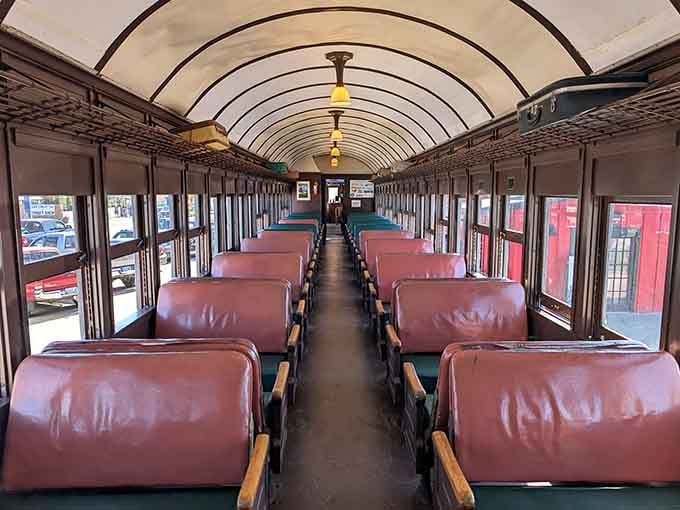 Step inside and suddenly you're in your grandparents' era, minus the questionable fashion choices and better views.