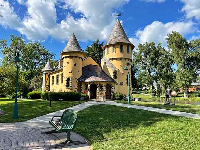 Yes, that's an actual castle in the middle of Michigan, because why should Europe have all the fun?