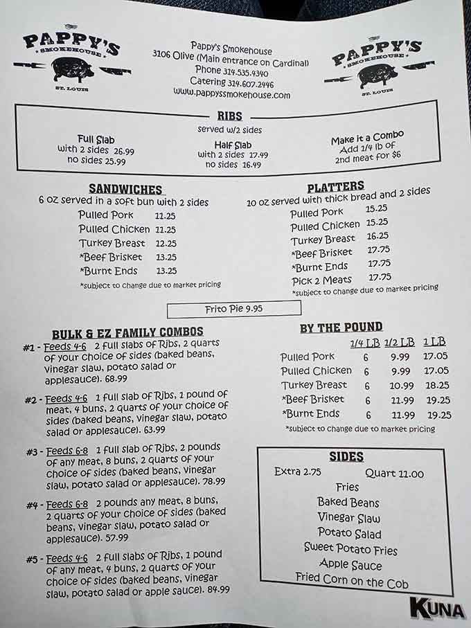 Simple menu, serious choices: picking between these meats is harder than Sophie's Choice, but tastier.