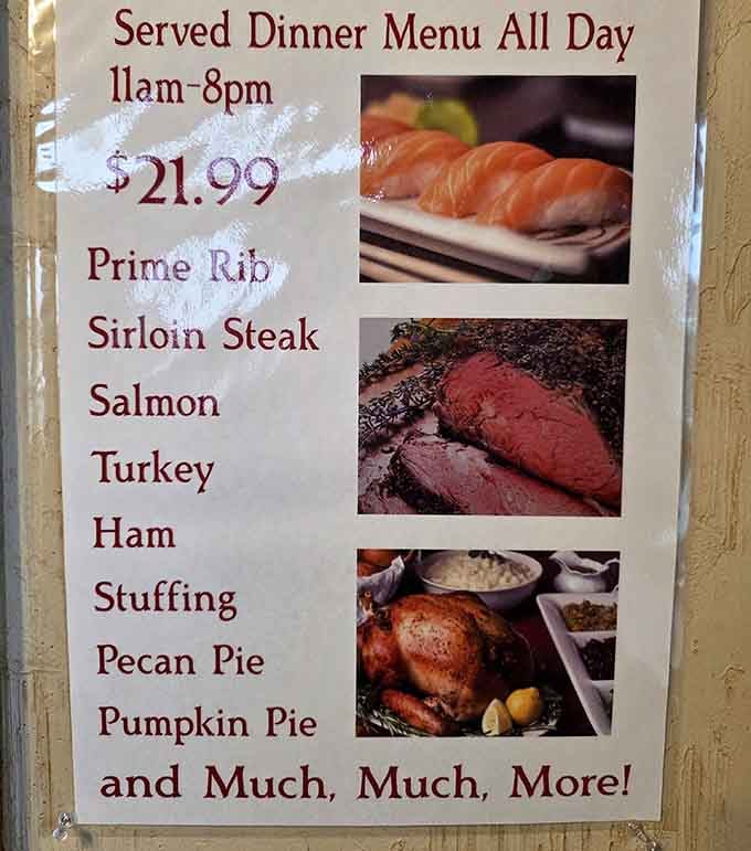 When a menu promises "Much, Much, More!" it's not being dramatic, it's being honest about your upcoming delicious predicament.