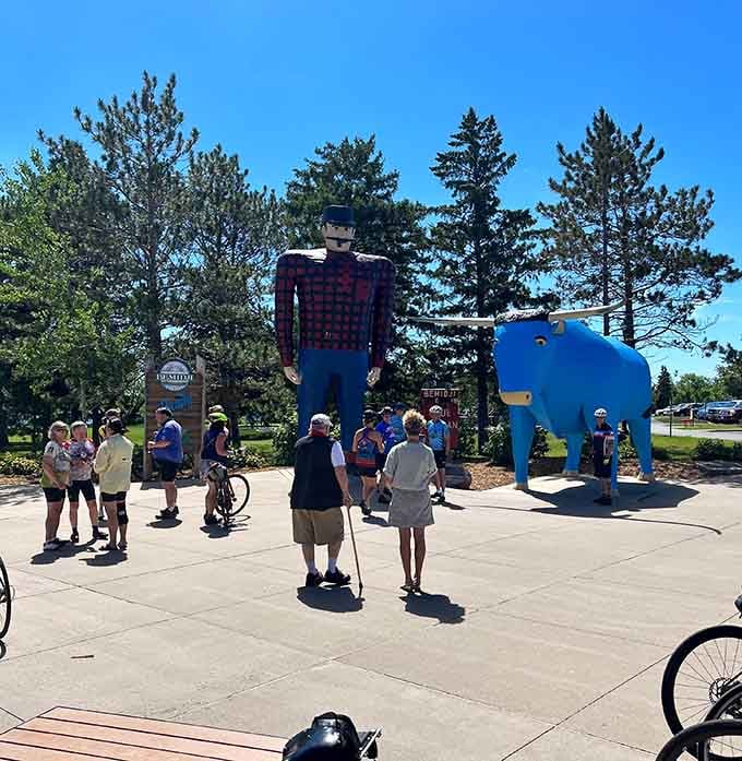 Generations gather around these giants, proving some attractions never go out of style, just like good denim.