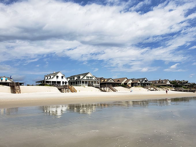 Homes that understand their place in nature's pecking order, standing humbly on stilts like polite houseguests.