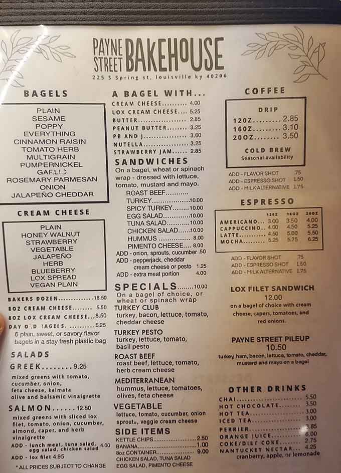 This menu reads like a love letter to carbs, and honestly, we're here for it.