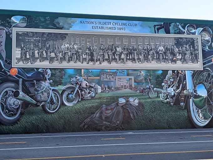 From penny-farthings to Harleys, Portsmouth's two-wheeled legacy rolls through more than a century of American motion.