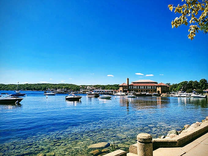 Water so clear you can count the pebbles below, proving Wisconsin lakes have nothing to hide.