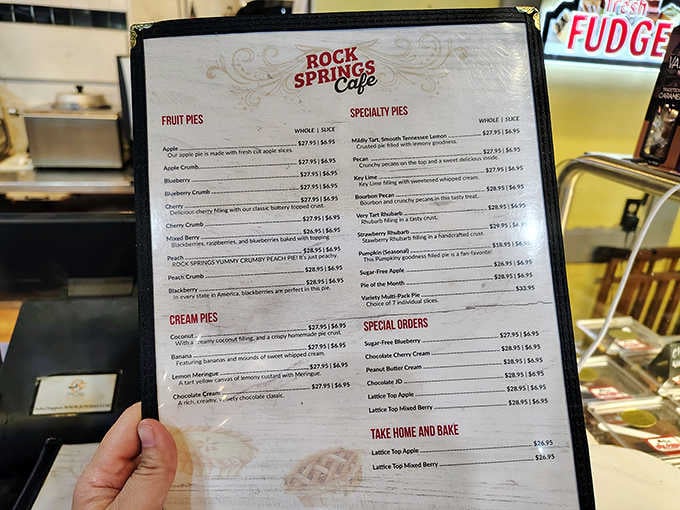 This menu reads like a greatest hits album of American pie, and every track is a chart-topper.
