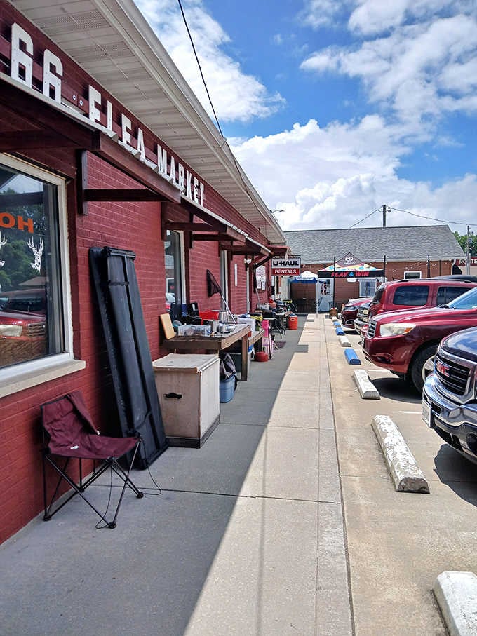 When vendors spill onto the sidewalks, you know they've got more treasures than walls can contain.