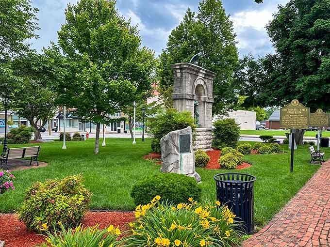 Carrico Park Square offers green space where relaxation is free and parking tickets are wonderfully nonexistent.