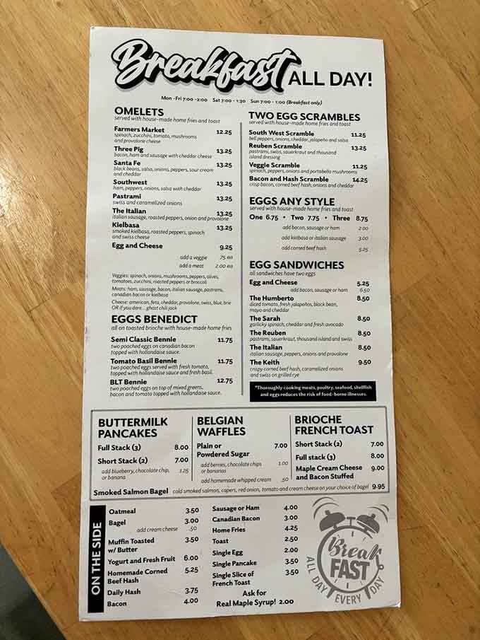 When a menu proudly declares "Breakfast ALL DAY!" you know they understand what really matters in life.