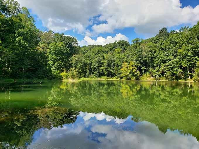 The reflection game is strong here, making you see double the beauty for zero extra cost.
