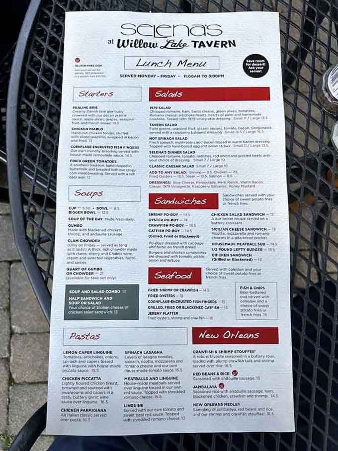 This menu reads like a love letter to New Orleans, written by someone who actually knows their way around Louisiana.