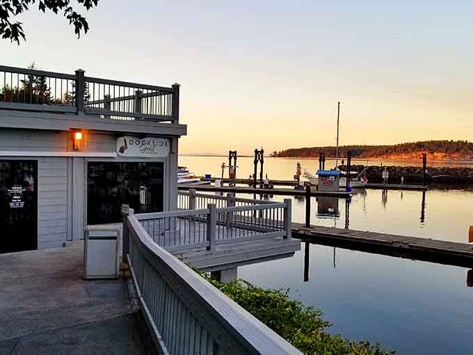 Sunset at the marina costs exactly zero dollars but delivers million-dollar views nightly.