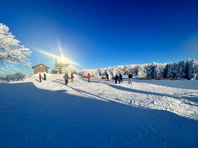 When the mountain gets its winter coat on, Seven Springs transforms into a postcard that moves at high speed.