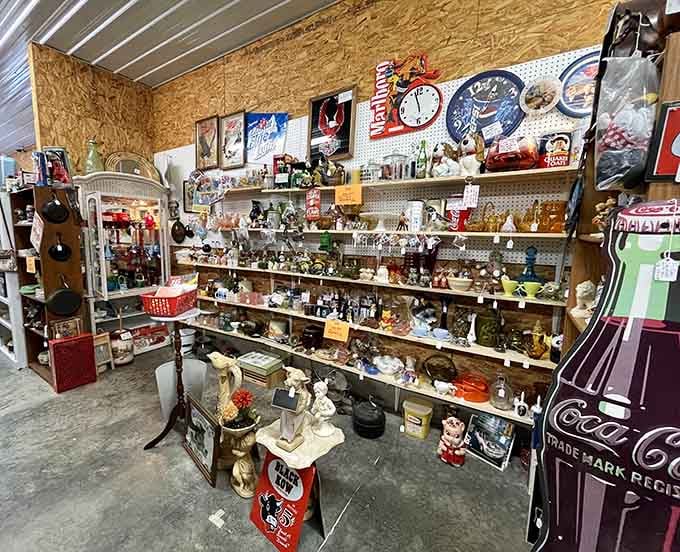Glassware galore awaits collectors who know that one person's clutter is another person's carefully curated display collection.