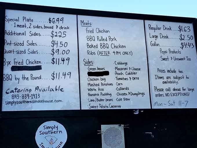 When the menu includes chicken bog and sweet potato casserole, you know you're in good hands.