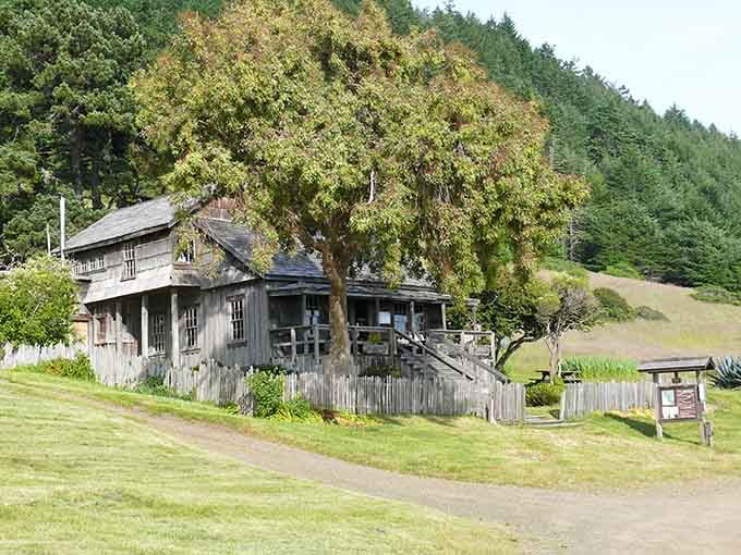 The historic visitor center proves that even remote paradises need a place to say hello.