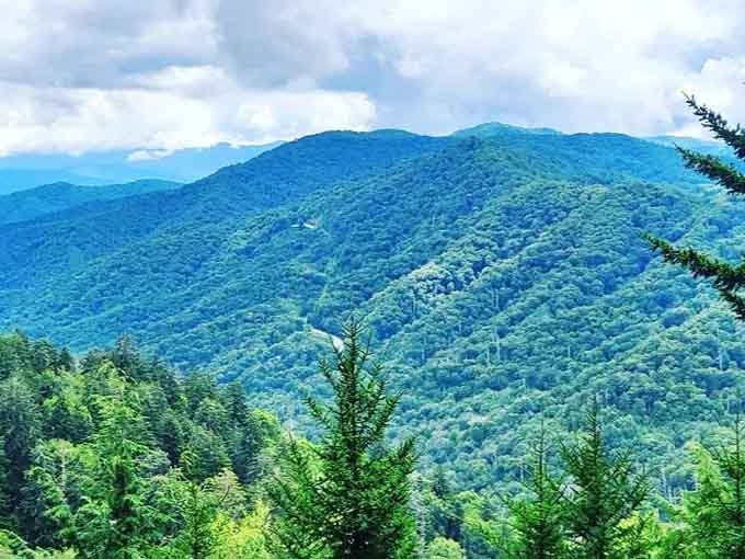 Layer upon layer of ancient peaks stretch toward the horizon like nature's own amphitheater of wonder.