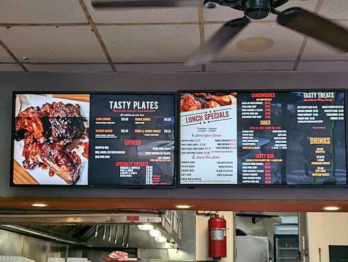 Digital menus displaying chicken and waffles that look this good should probably come with a drool warning label.